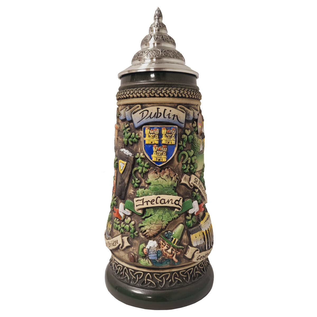 Dublin Ireland Beer Stein with Pewter Lid - Limited Edition by KING ...