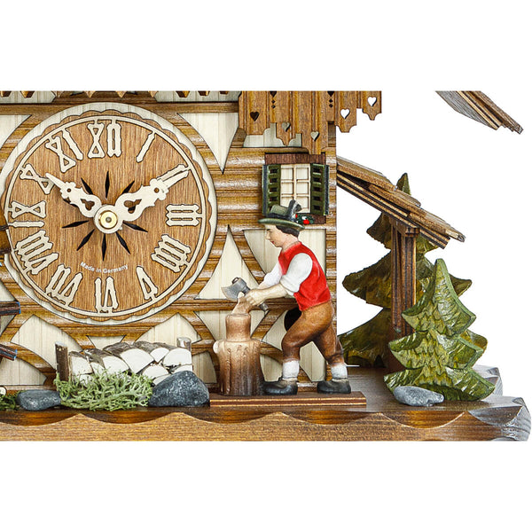 Cuckoo Clock - 8-Day with Wood Chopper & Mill Wheel - HEKAS ...