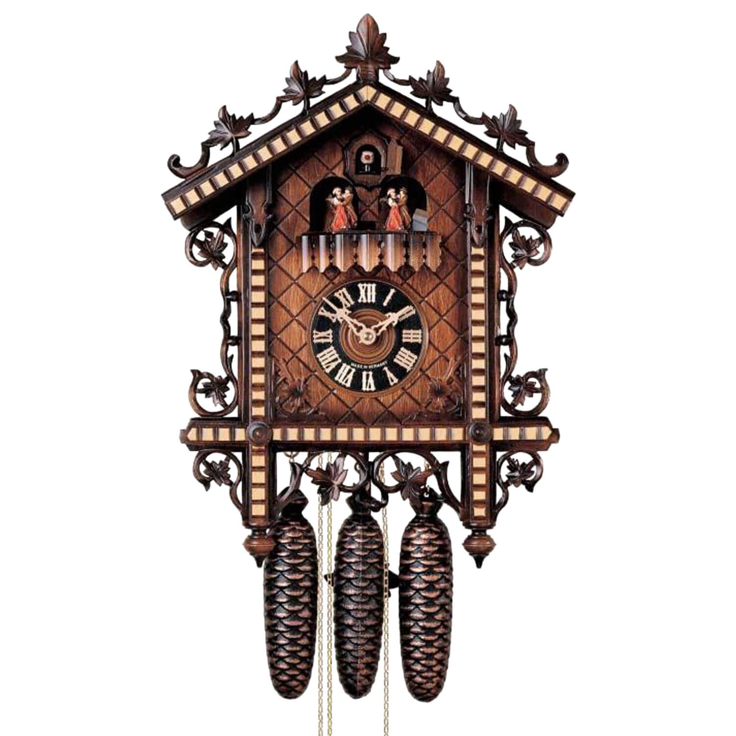 Cuckoo Clock - 8-Day Railroad Station House With Dancers - HÖNES ...