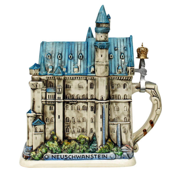 Beer Stein with 3D Neuschwanstein Castle 1.5L – Fehrenbach Black Forest ...