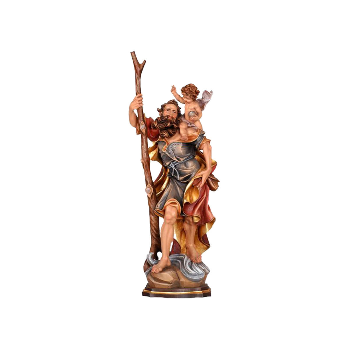 St. Christopher Statue - Wood Carved